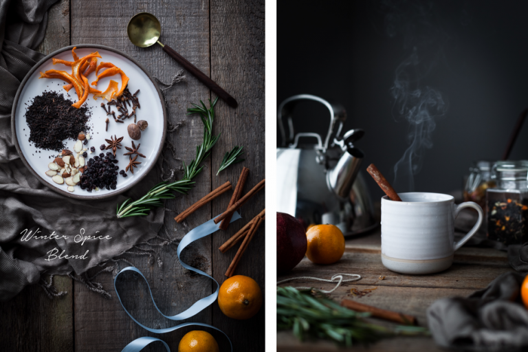 3 Holiday Homemade Tea Blends - The Simple Green
