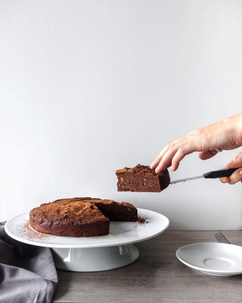 Vegan Chocolate Almond Torte - The Simple Green