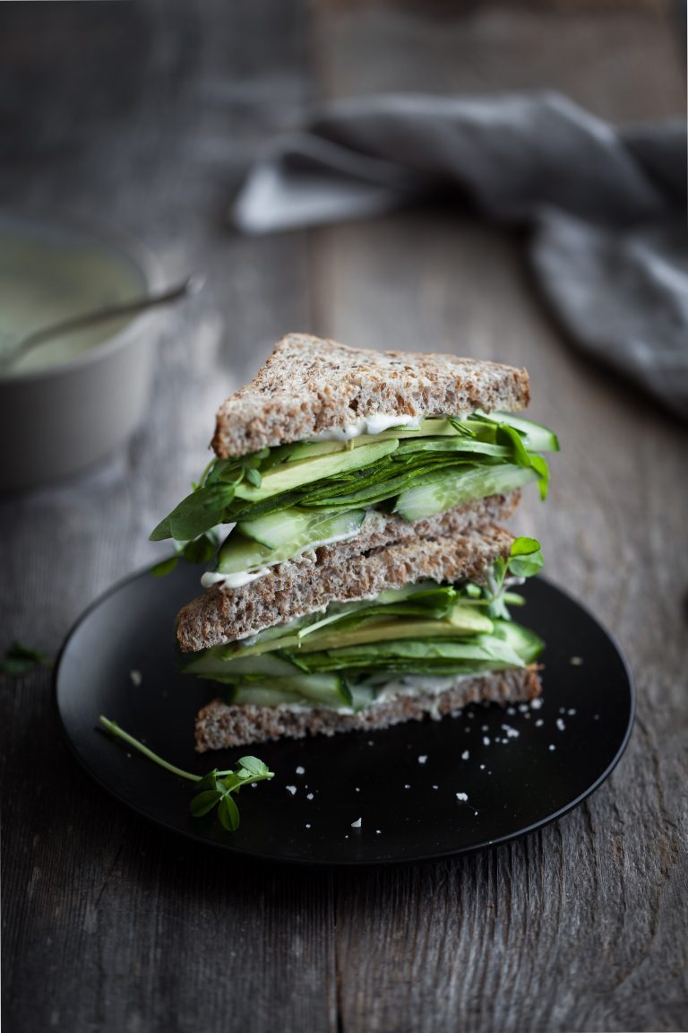 Vegan Green Goddess Sandwich with Herb Mayo - The Simple Green