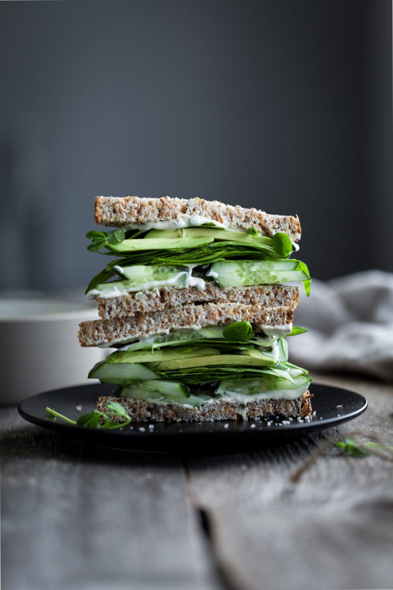 Vegan Green Goddess Sandwich with Herb Mayo - The Simple Green