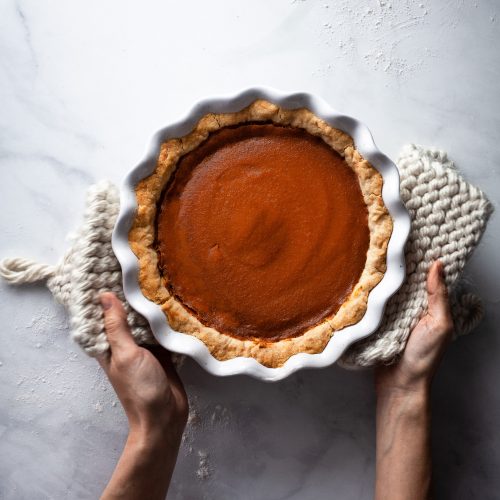Easy Vegan Pumpkin Pie (Deep Dish) - The Simple Green
